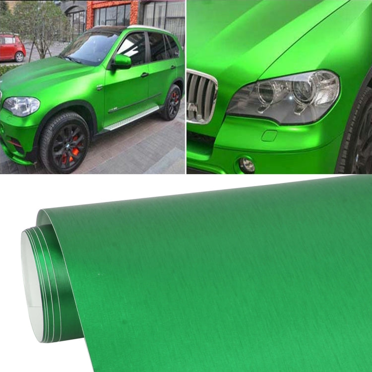 1.52 * 0.5m Waterproof PVC Wire Drawing Brushed Chrome Vinyl Wrap Car ...