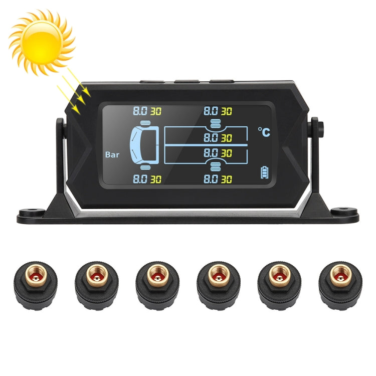 15Bar Solar Wireless Tire Pressure Monitoring System TPMS Tire Pressure ...