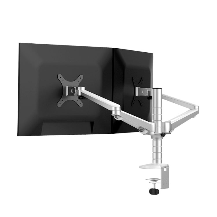 OA-4S Aluminum Double Arm Desktop Display Table Monitor Mount Stand ...