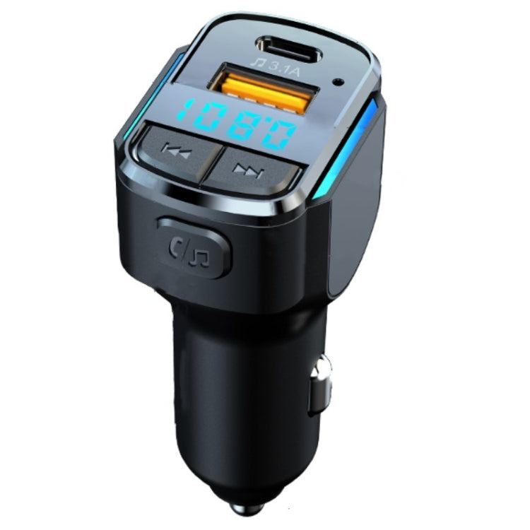 C34 Car Bluetooth 5.0 Charger FM Transmitter Cigarette lighter MP3 Mus ...