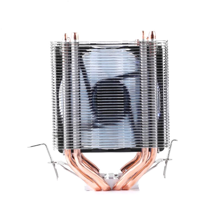 Desktop Computer 4 Copper Tube CPU Radiator Super Quiet Blue Light 3-p ...