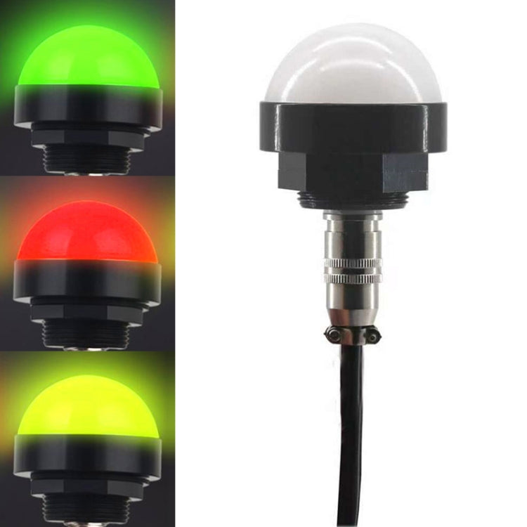 24V Safety Three-Color Warning Light Alarm LED Hemispherical Waterproo ...